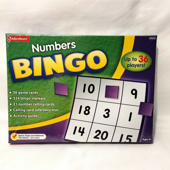 Lakeshore | Toys | Lakeshore Numbers Bingo Number Identification Study ...